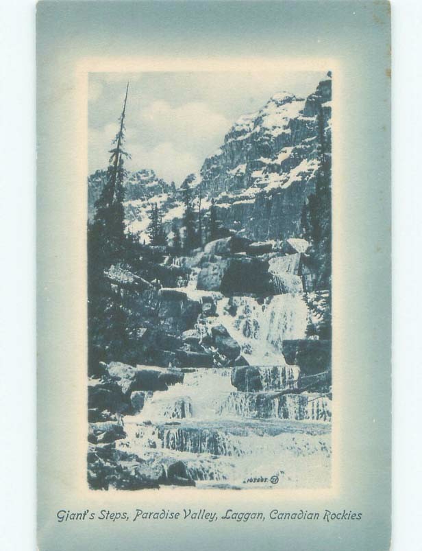 Divided-Back WATERFALL Laggan At Lake Louise - Near Banff Alberta AB ...