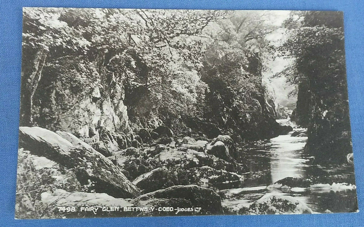 Vintage Judges Postcard Fairy Glen Bettws-Y-Coed Wales D1D | Europe ...