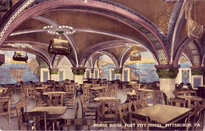 1919 Norse Room, Fort Pitt Hotel, Pittsburgh, PA. | United States ...