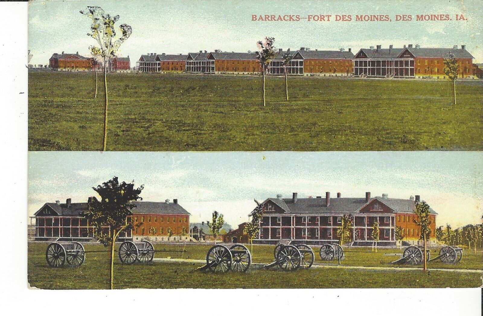 Postcard Barrachs Fort DES Moines DES Moines Iowa | United States ...