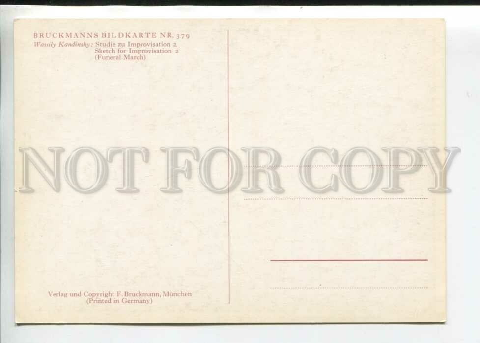 470702 Russian abstract art Vassily Kandinsky Sketch Improvisation ...