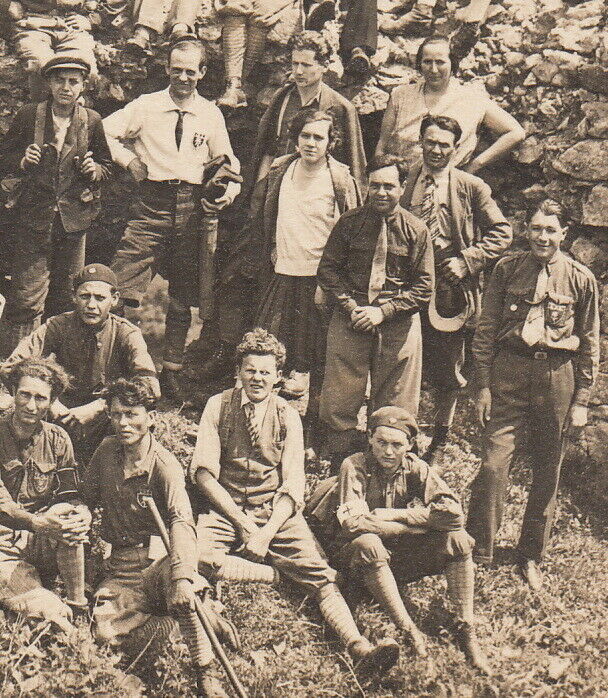 Romania 1930 scouts scoutism large group real photo postcard | Europe ...
