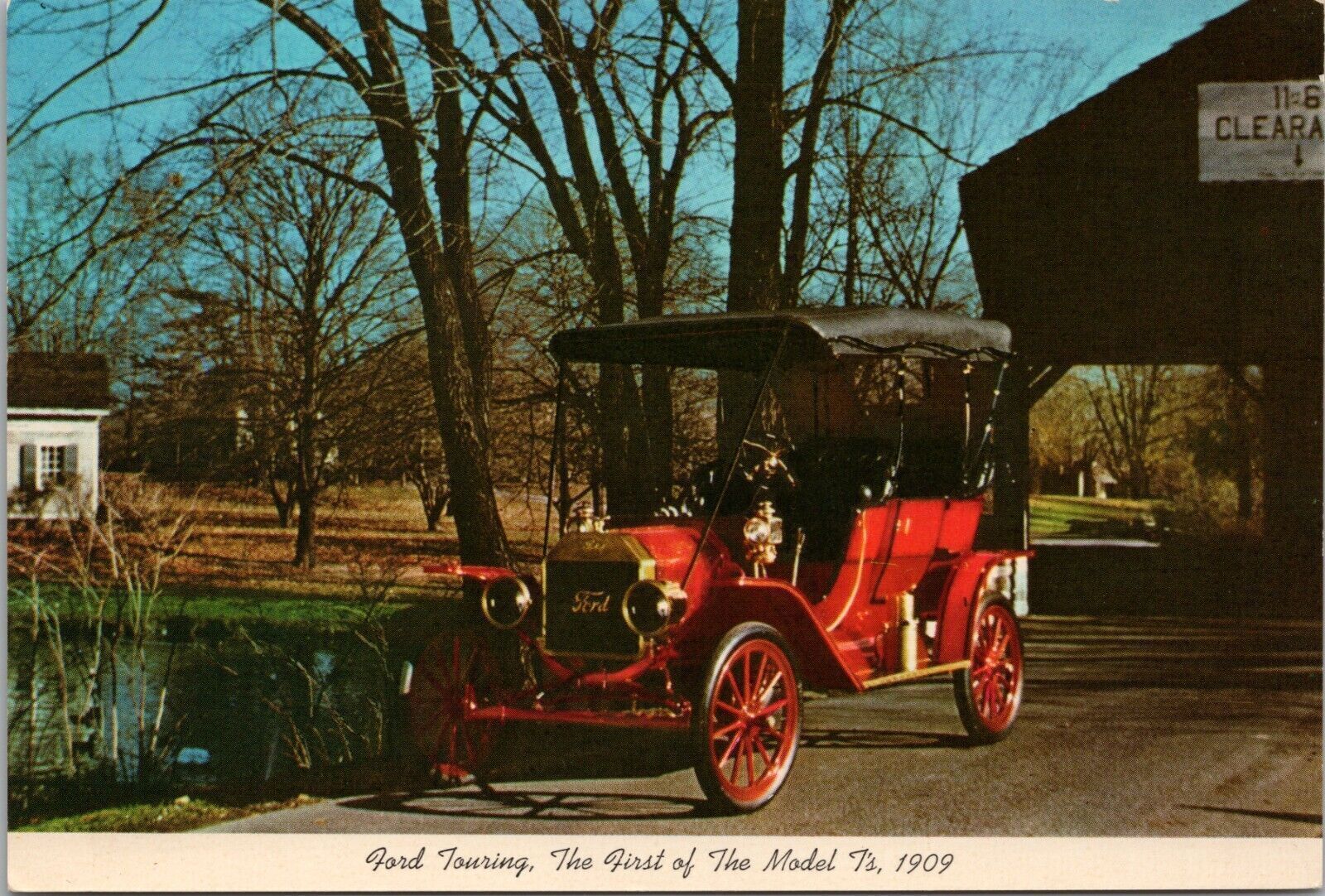 Ford Touring The First of the Model T's 1909Dearborn MI Postcard PC474 ...