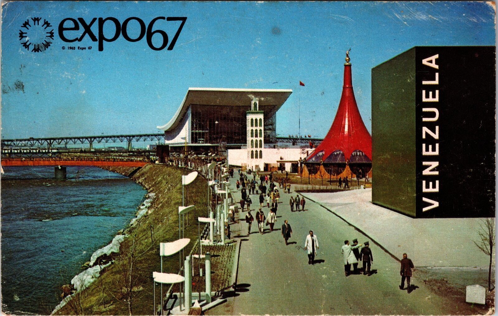 Vintage Postcard Pavillions of Venezuela Ethiopia U.S.S.R. at Montreal ...