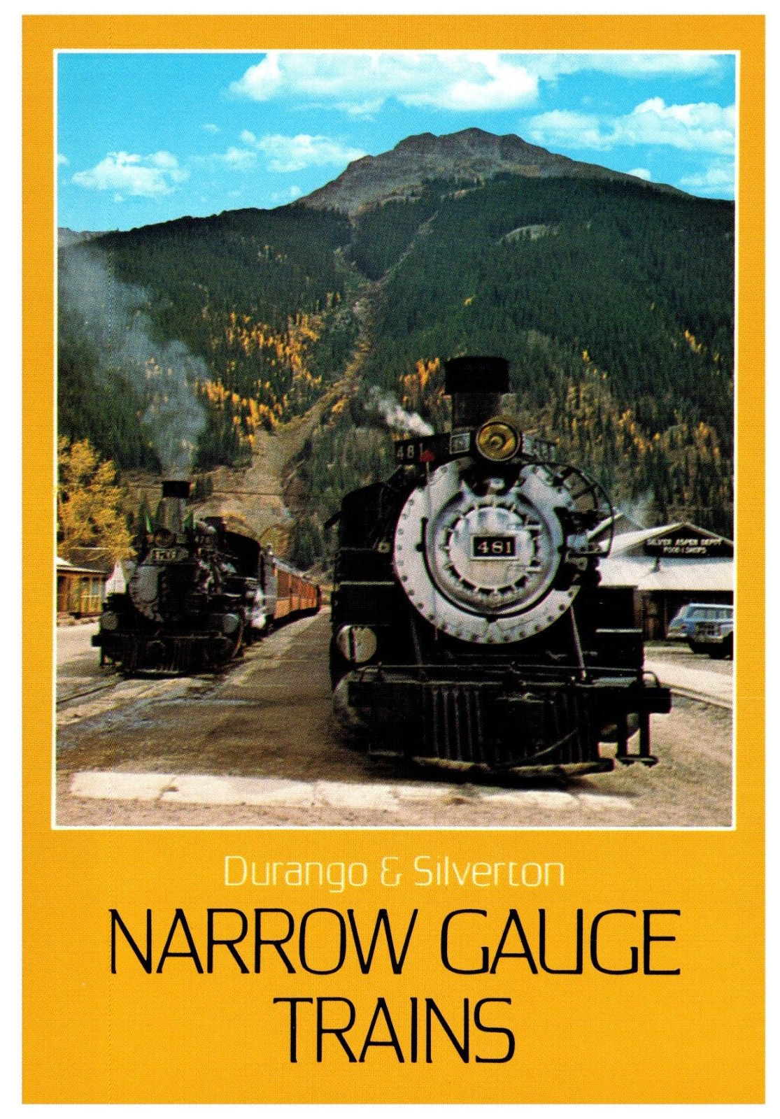 Postcard Durango & Silverton Narrow Gauge Trains No 481 Vintage ...