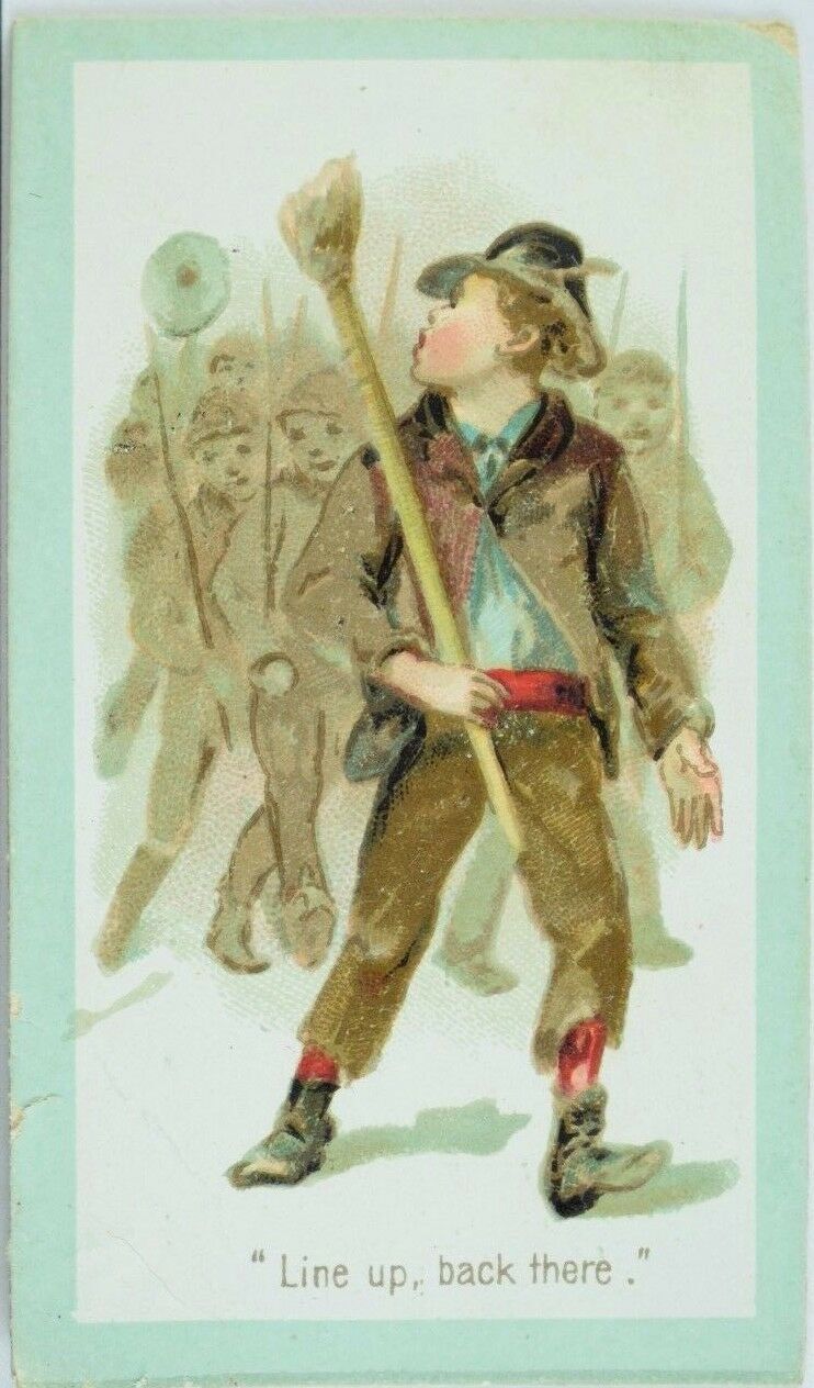 1870's-80's "Line up, back there." Victorian Trade Cards P63 | Ephemera ...