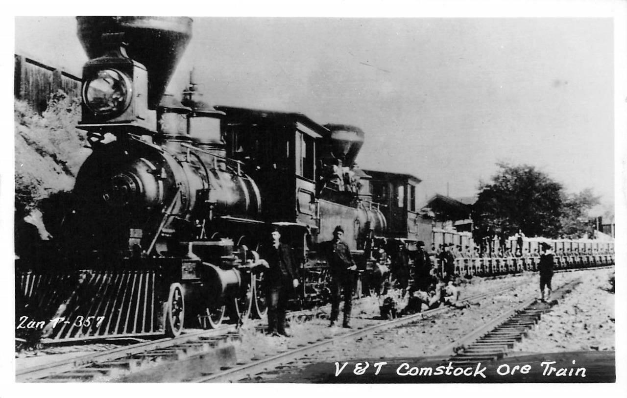 RPPC V & T Railroad Comstock Ore Train Nevada ca 1950s Zan Vintage ...