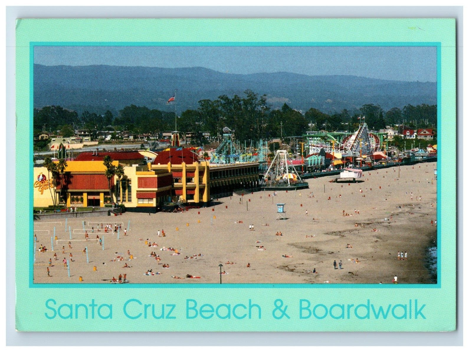 Vintage Santa Cruz Beach & Boardwalk, Santa Cruz, California. Postcard ...