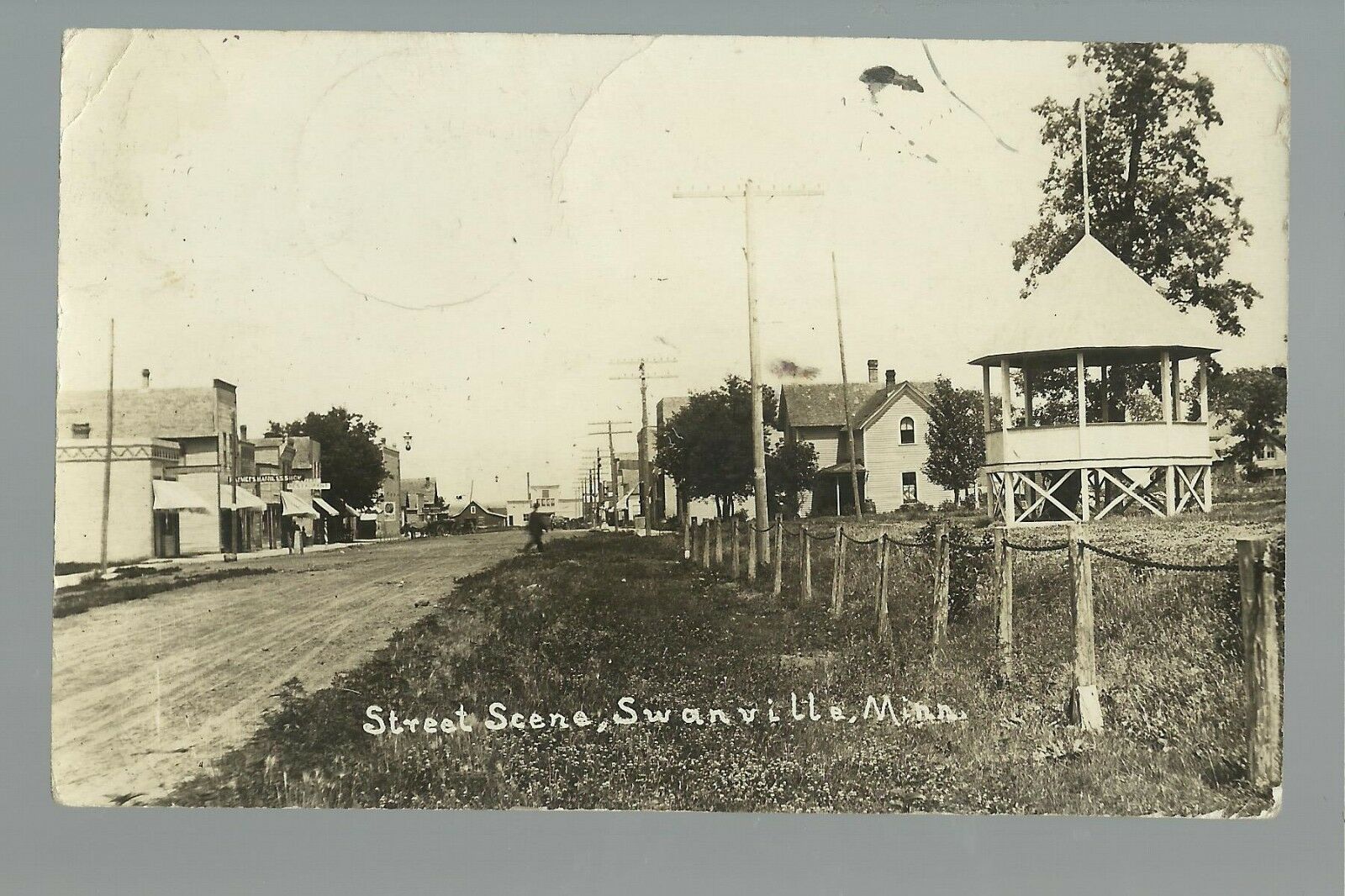 Swanville MINNESOTA RP 1914 MAIN STREET nr Little Falls Long Prairie ...