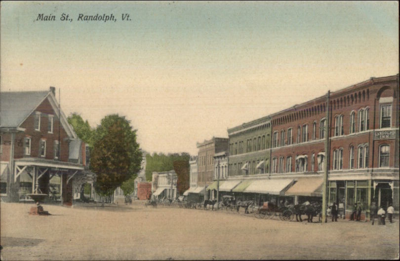 Randolph VT Main St. c1910 Postcard | United States - Vermont - Other ...