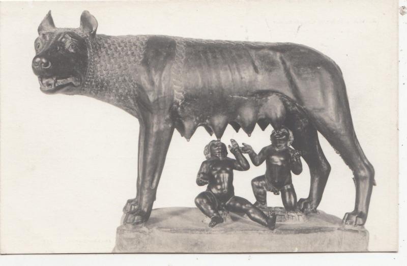 BF18415 lupa palazzo conservatori roma sculpture art front/back image ...