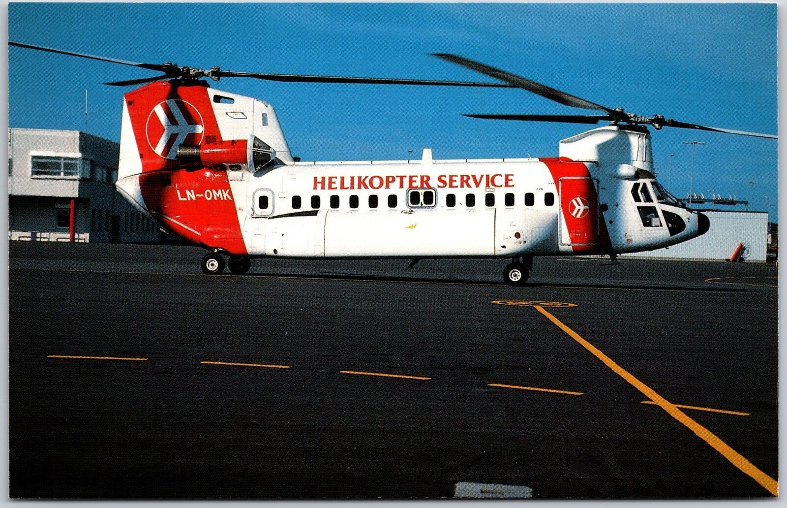 Helicopter Boeing Vertol 234LR Chinook LN-OMK c/n MJ-017 of Helikopter ...