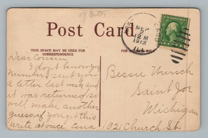 1912 Alice Cary Poem Love Makes All Things Fair Nature Scene Vintage ...