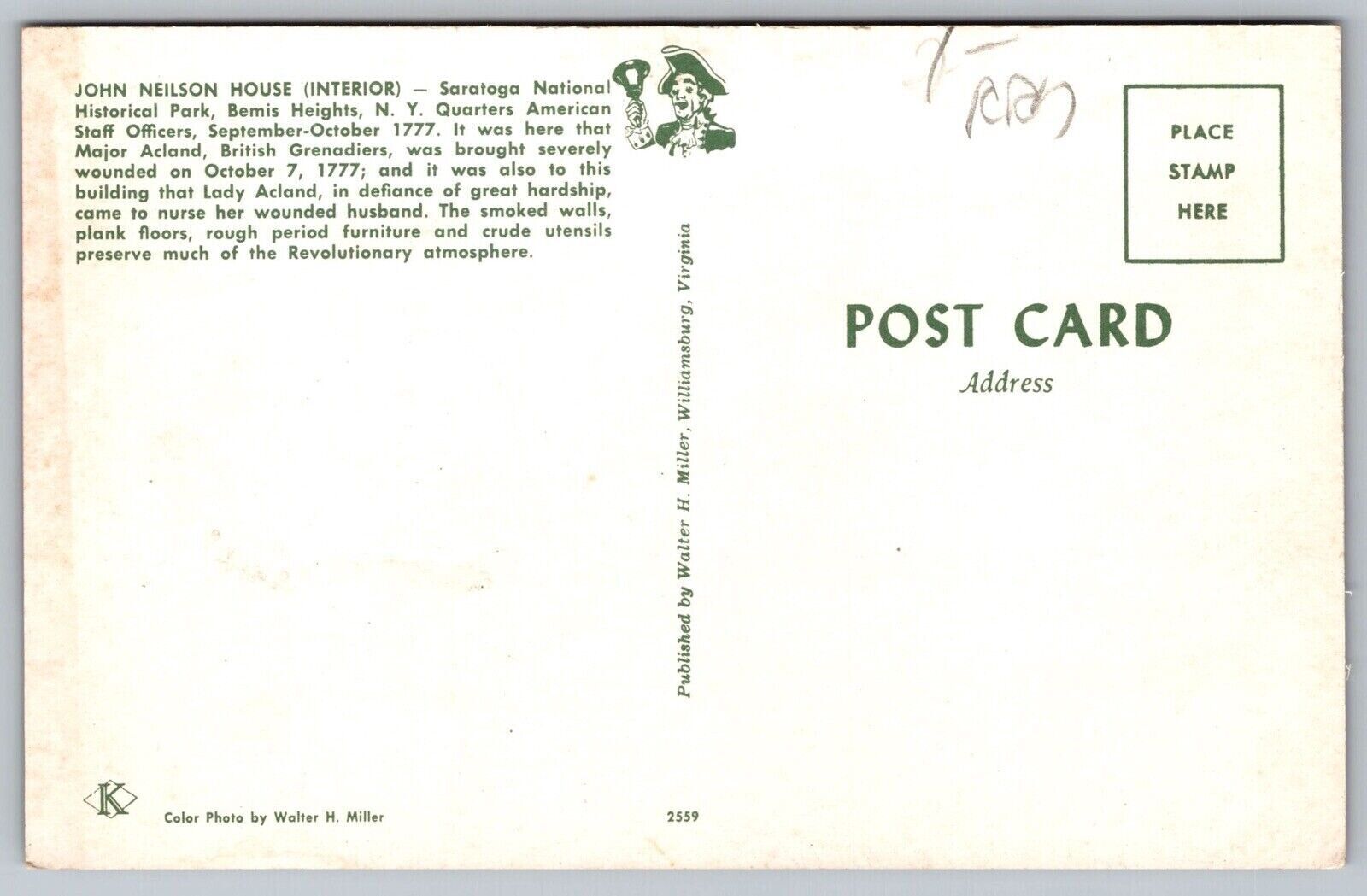 Bemis Heights NY Saratoga National Historical Park Neilson House Chrome ...