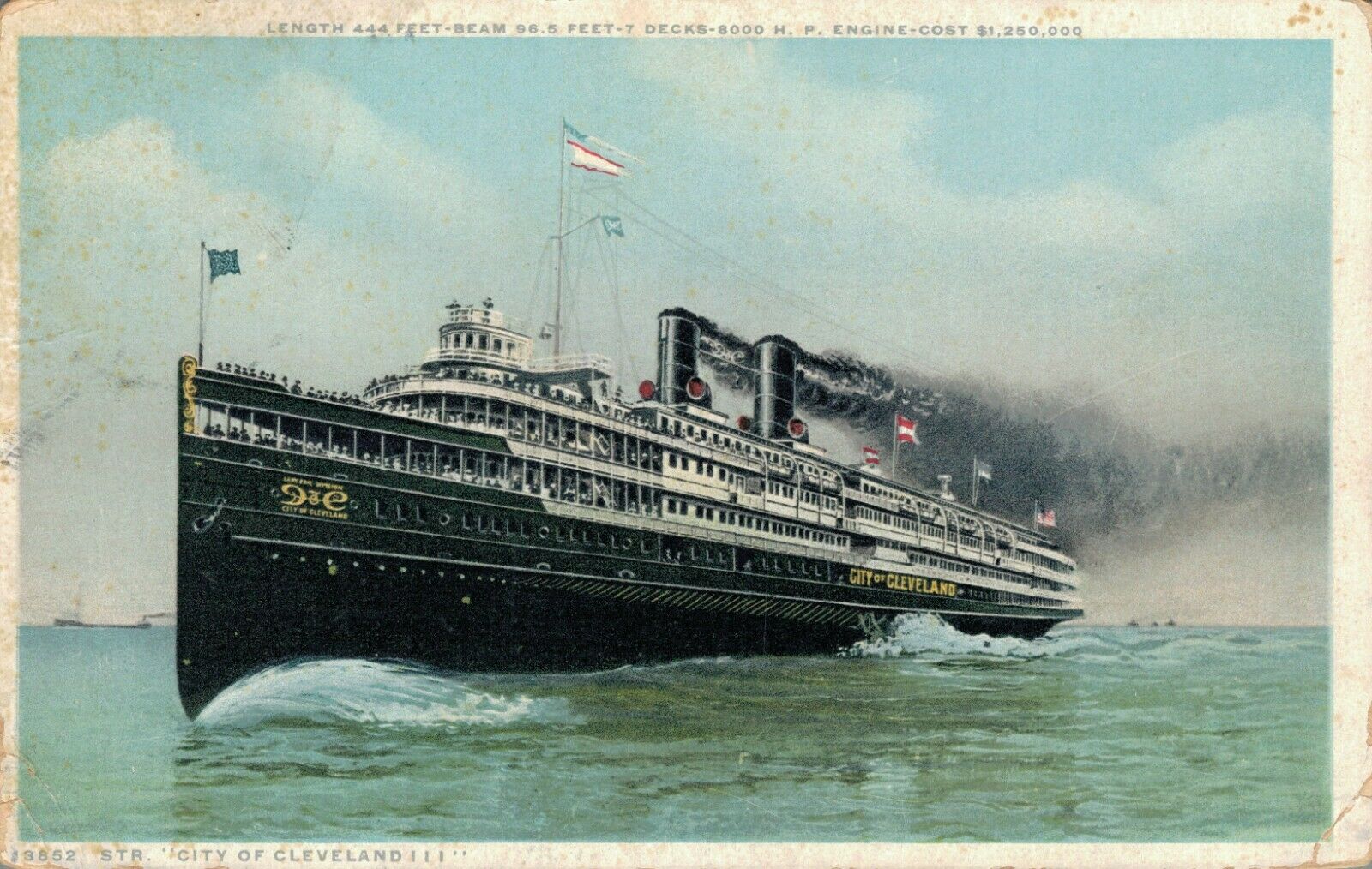 STR City Of Cleveland Steamer - Ship 04.28 | United States - Ohio ...