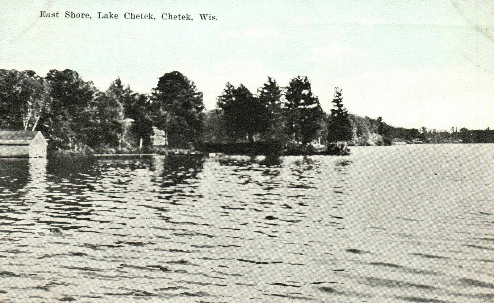 Vintage Postcard 1920 East Shore Lake Chetek Chetek Wisconsin WI ...
