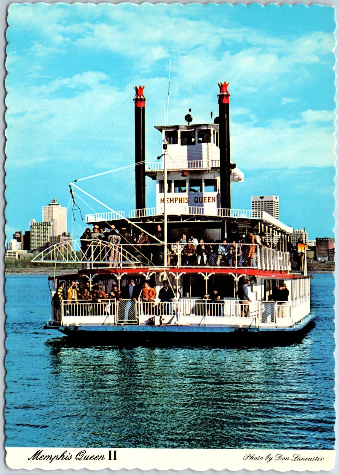 Vintage Postcard Continental Size the Memphis Queen II on Mississippi ...
