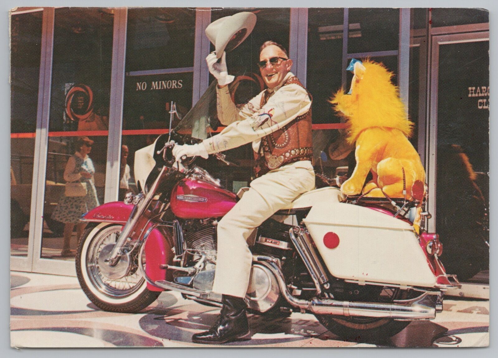 Reno Nevada~Harold Smith Sr On His Harley @ Harolds Club~Continental ...
