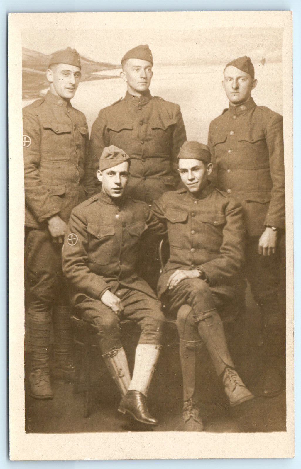 WWI US Army Air Service Aviation Mechanics Shoulder Patch Collar Disk ...