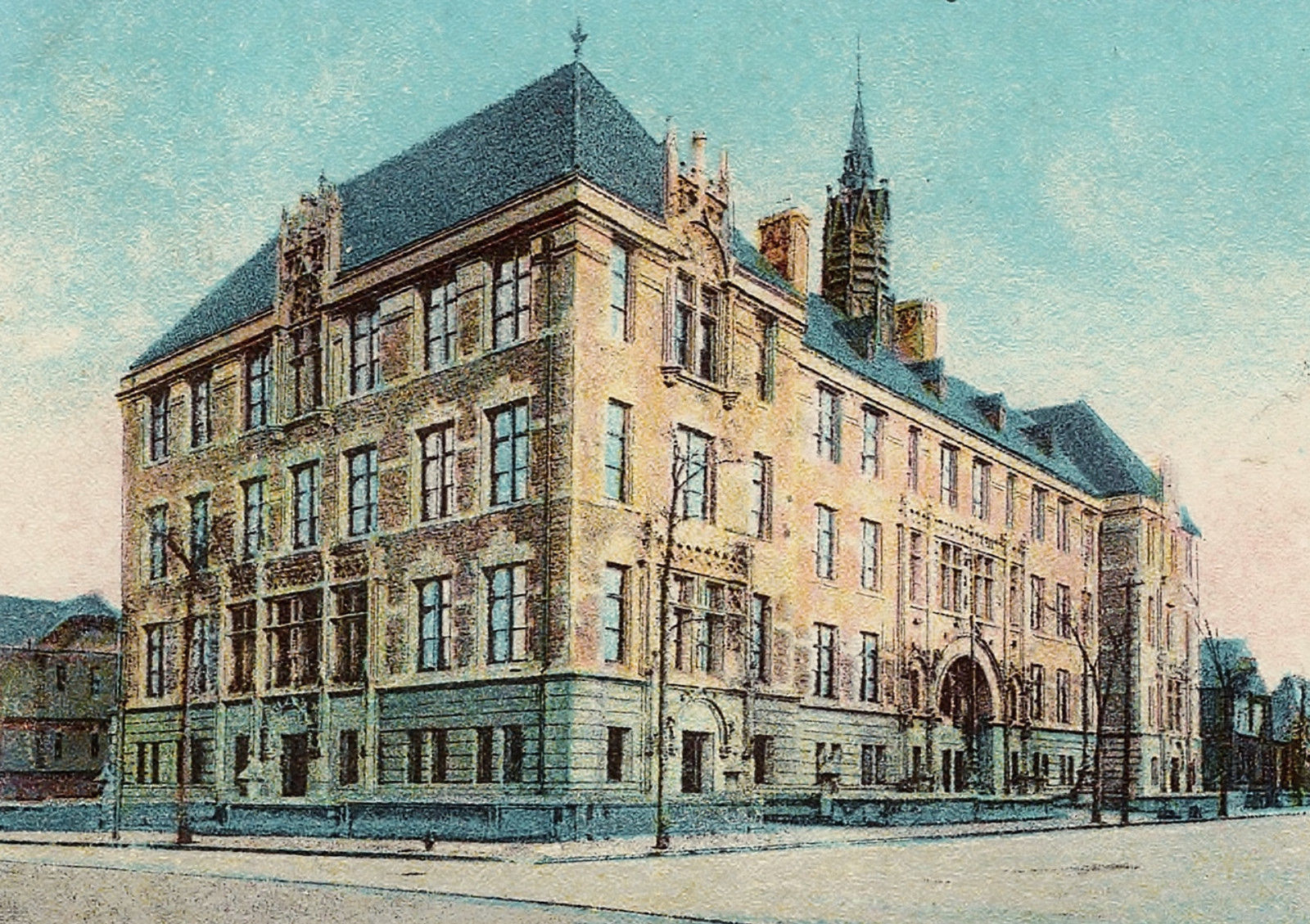 1907 Scranton PA High School Building Lackawanna Woolworth Eatonville ...
