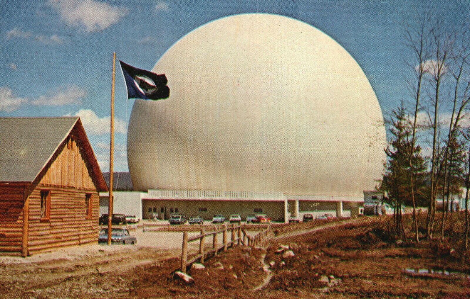 Vintage Postcard Earth Station at Andover Bell System's Ground Station ...
