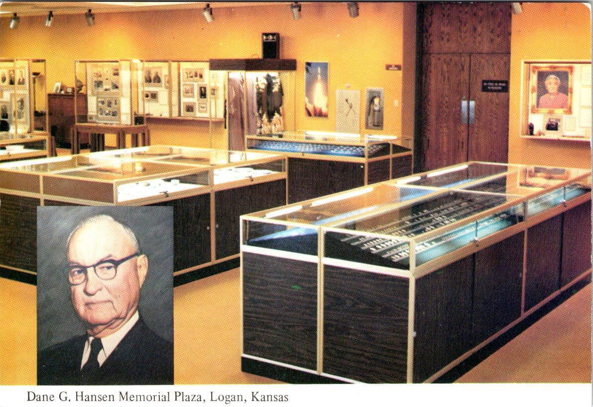 Logan, KS Kansas DANE G HANSEN MEMORIAL PLAZA Museum Exhibits View 4X6 ...