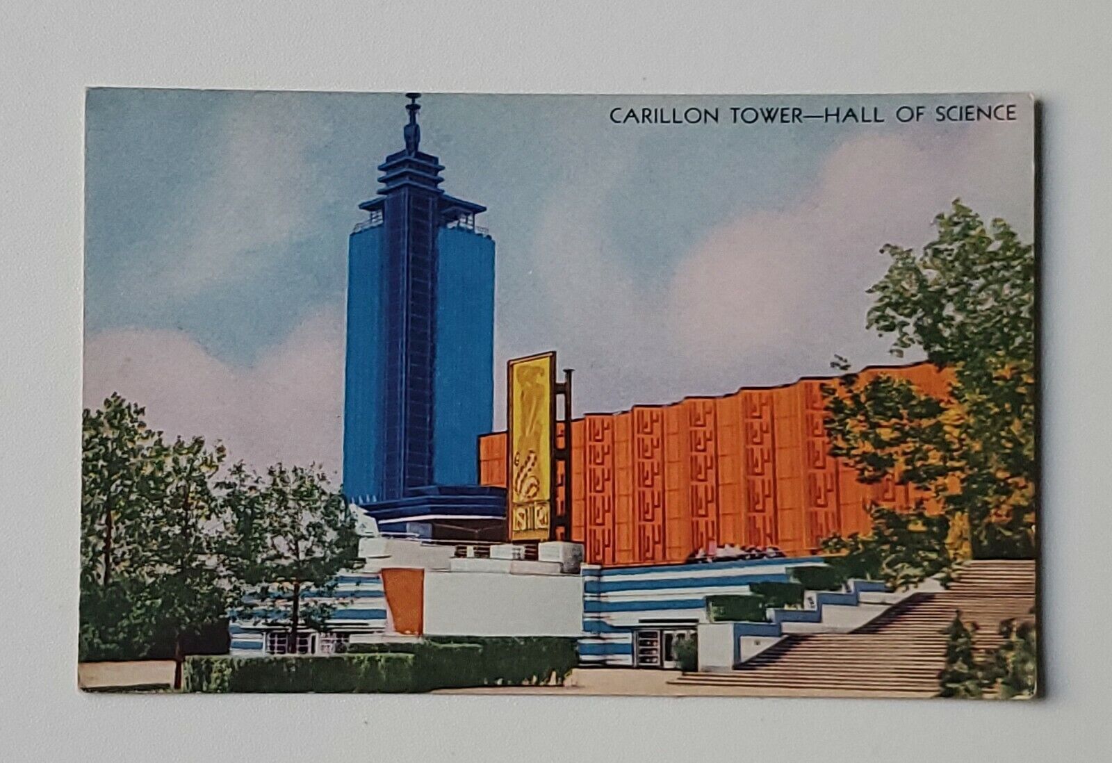 Carillon Tower Hall of Science Artist Rendition Chicago IL 1933 Expo ...