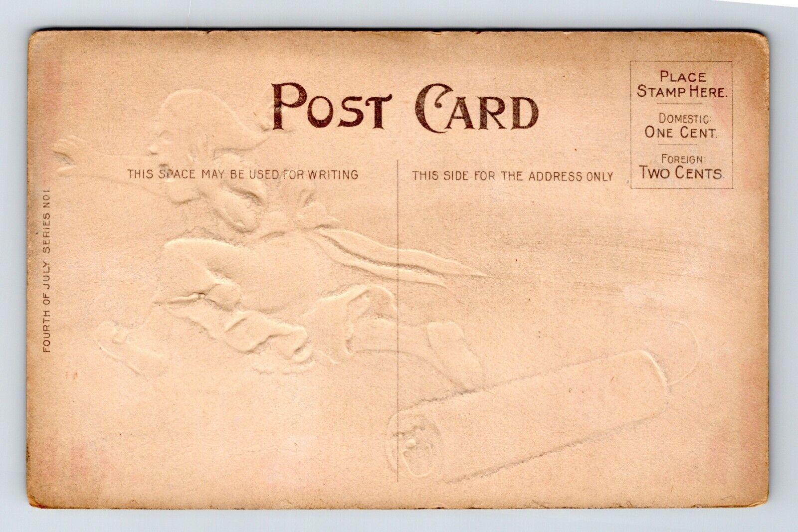 Giant Fire Cracker Big Red Brute Fourth 4th Of July Embossed UNP DB ...