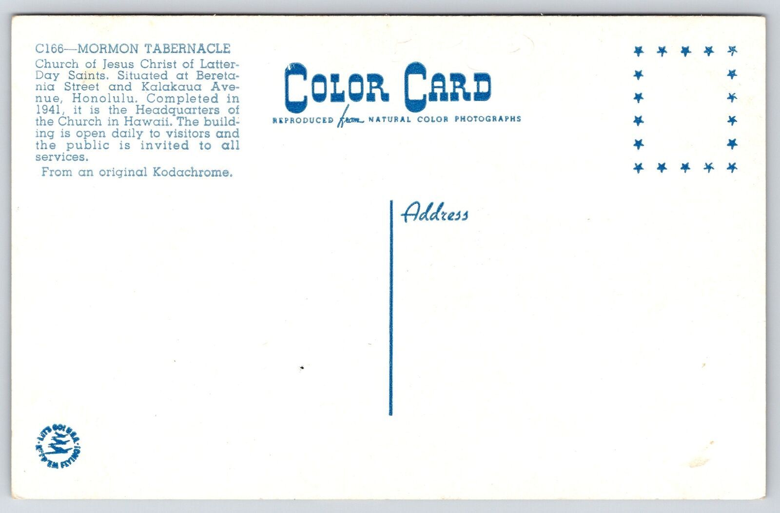 Mormon Tabernacle Church Of Jesus Christ Honolulu Hawaii HI Plants View ...