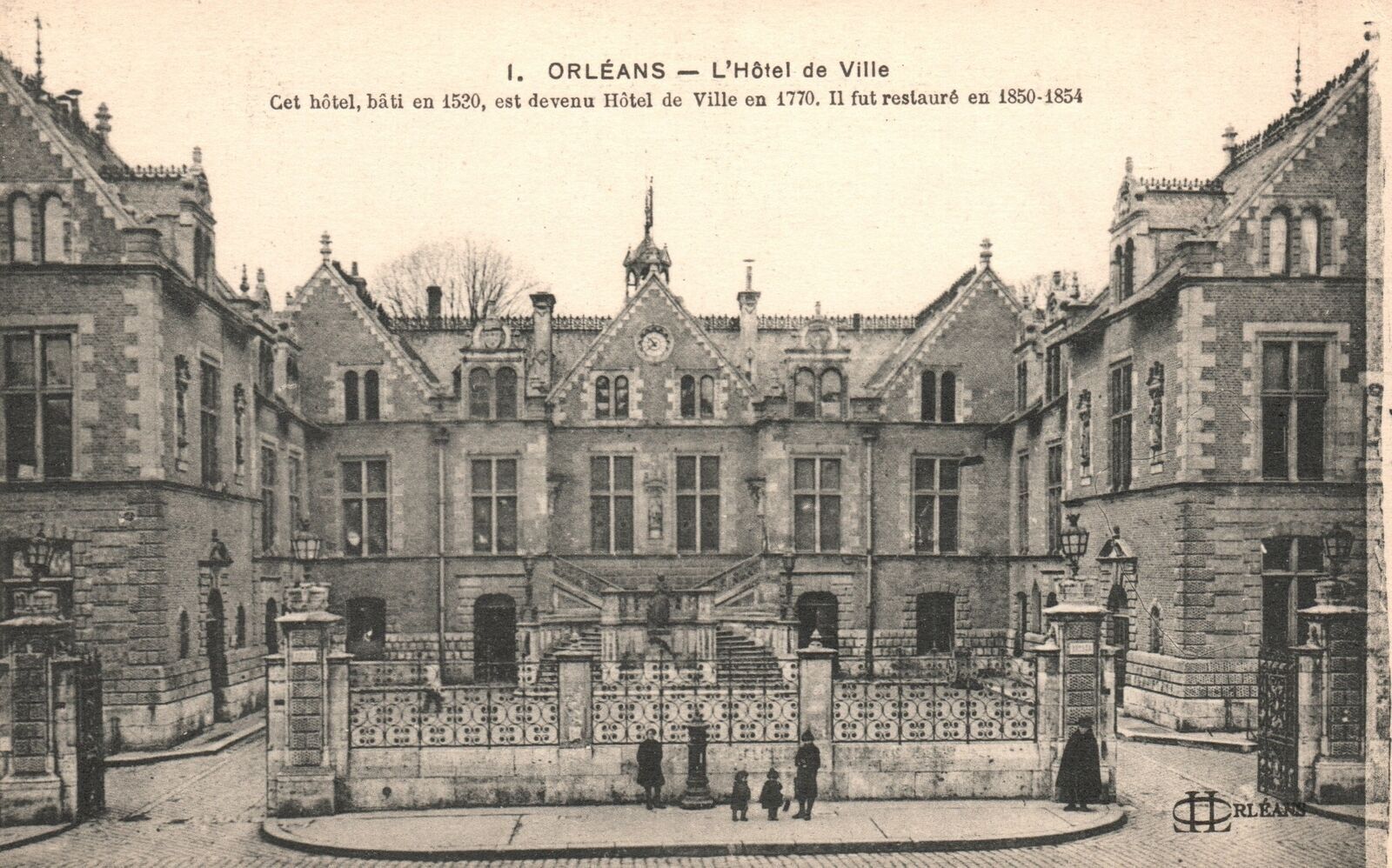 Vintage Postcard Orleans L'Hotel De Ville Cet Hotel Bati Est Devenu ...