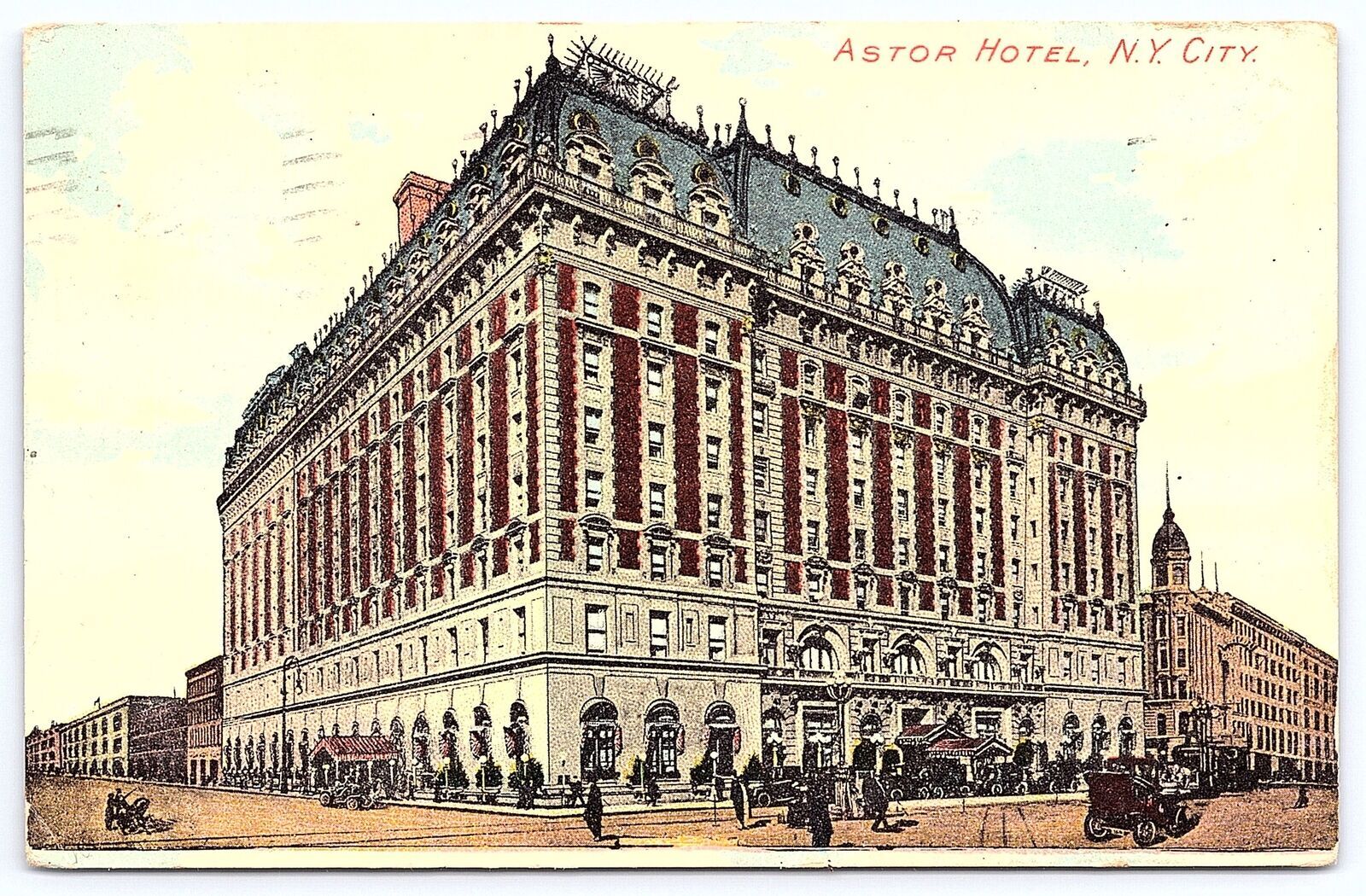 1911 Astor Hotel Historical Building Landmarks New York City NYC Posted ...