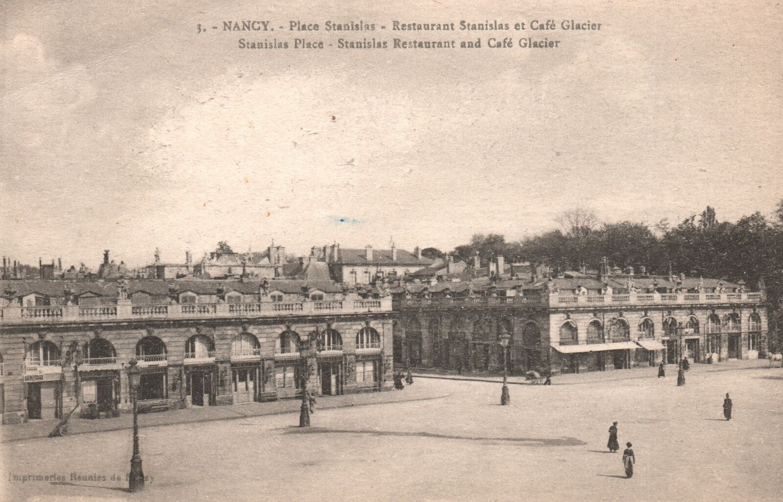 Vintage Postcard 1910's Nancy Place Stanislas Restaurant Et Café ...