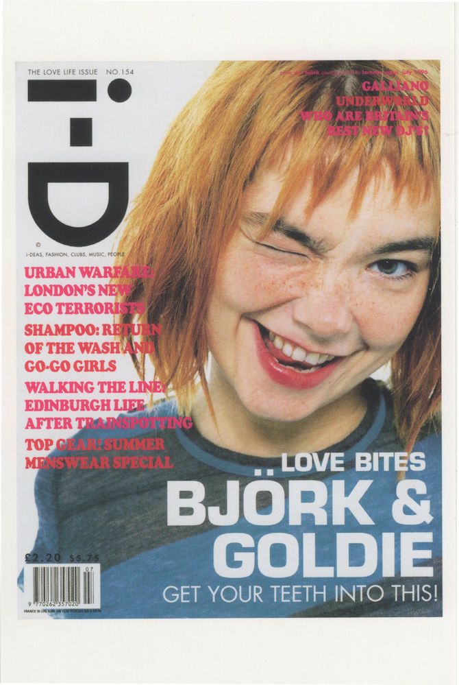 Bjork Of The Sugarcubes Magazine Cover Girl Postcard | Topics ...