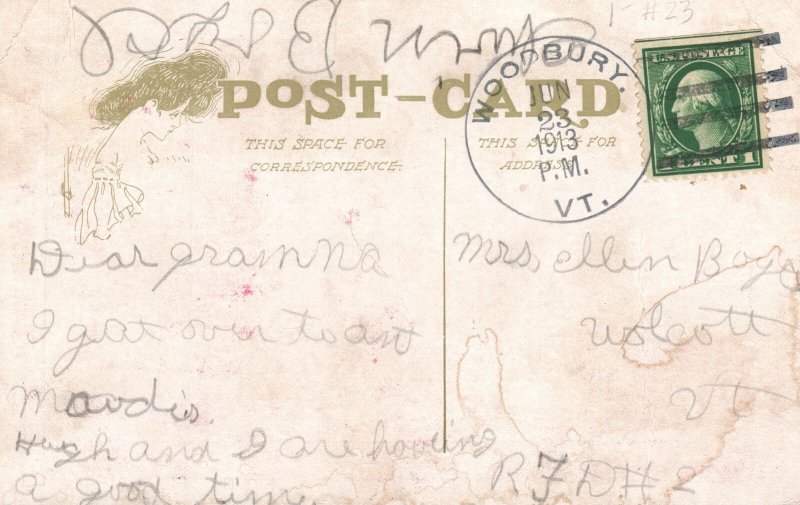 Vintage Postcard 1913 Life's Little Tragedies In Three Acts Bore More ...