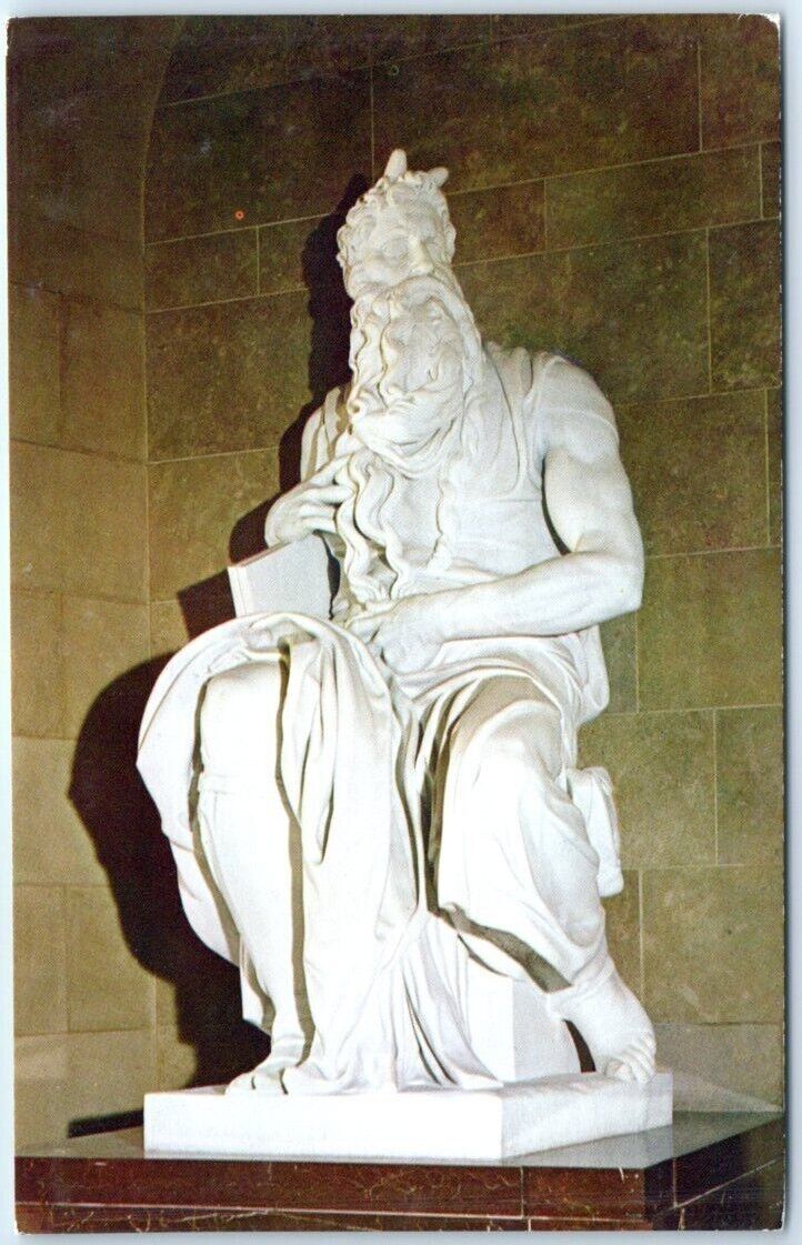 The white Carrara marble figure of "Moses", Forest Lawn Memorial-Park ...