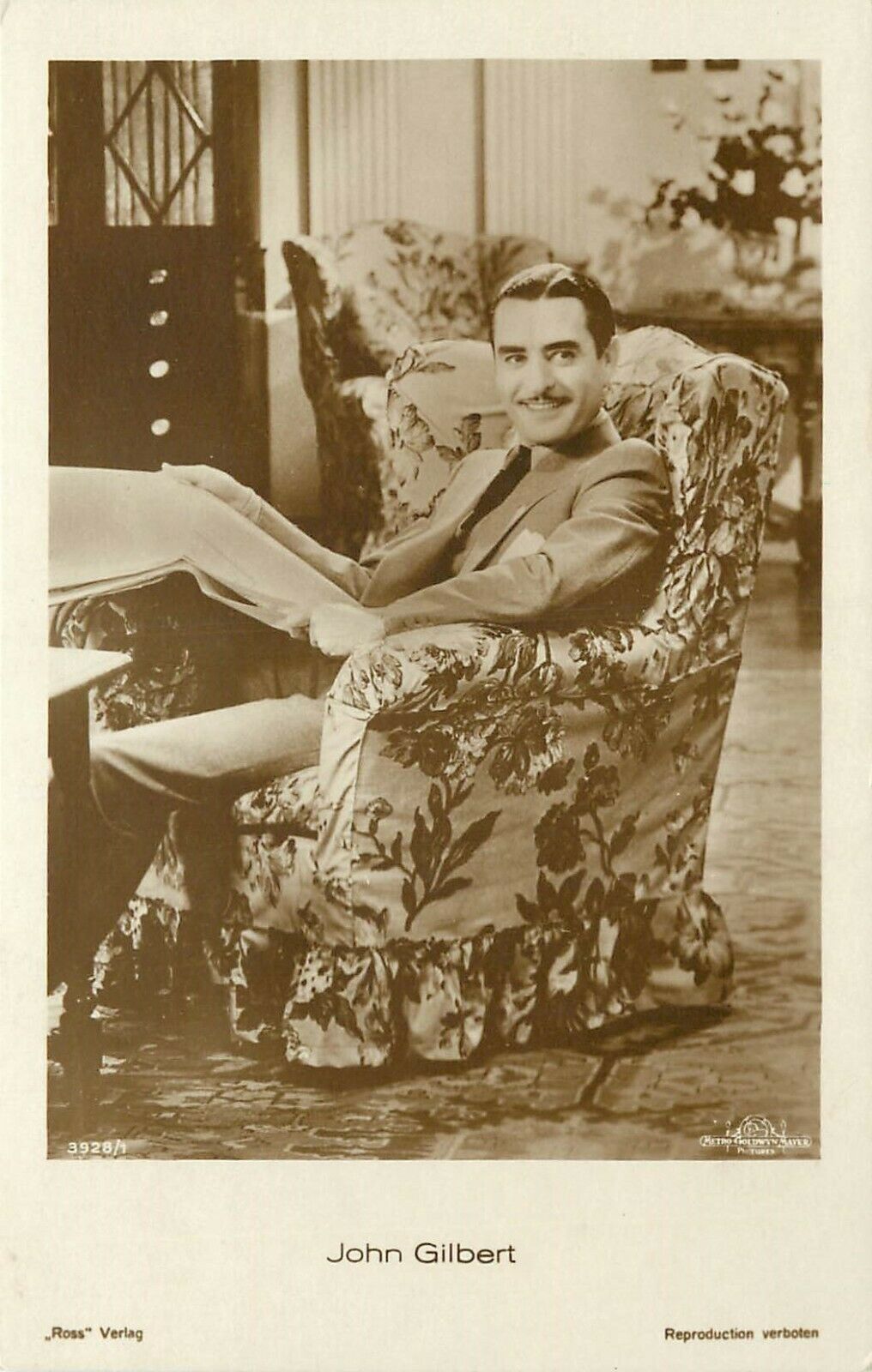 RPPC Postcard Silent Film Star John Gilbert MGM Pictures Photo Unposted ...