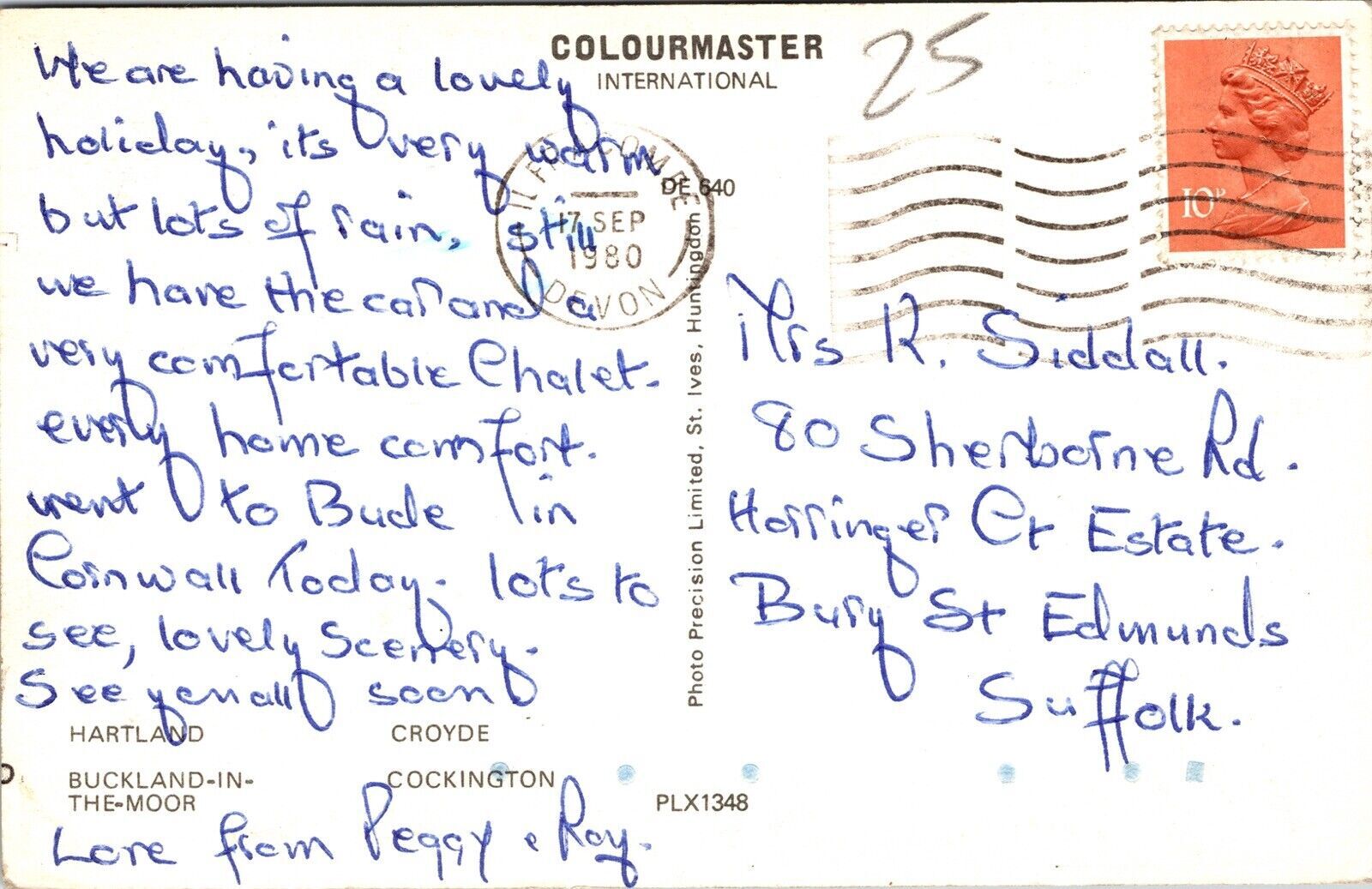 Devonshire Villages Multiview Devon 1980 Cancel Colourmaster Crowed Pm ...