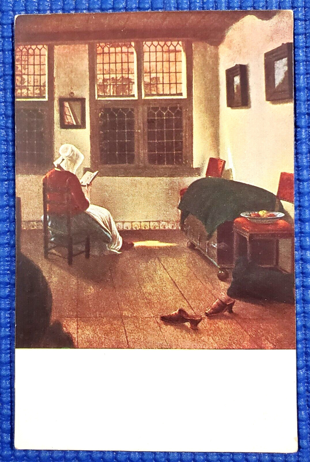 Vtg Interior of a Dutch Room Woman Reading Book by Pieter de Hooch Art ...