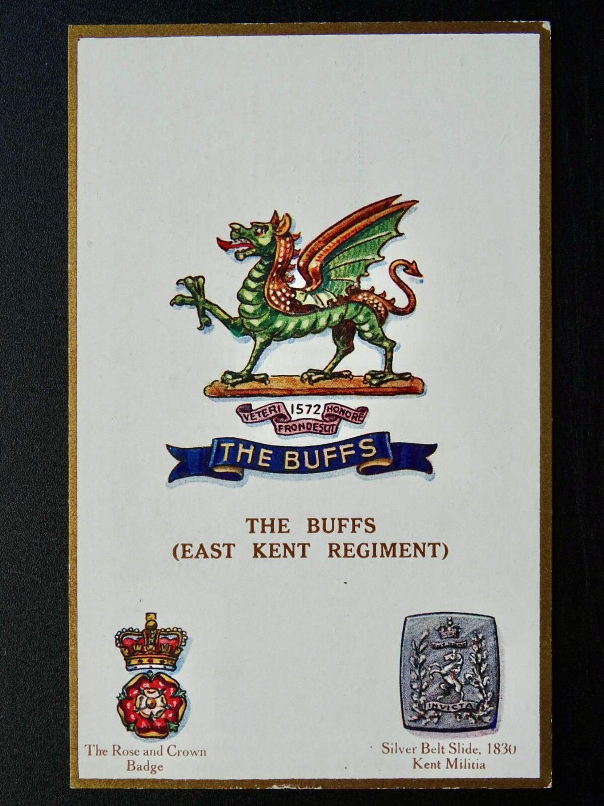 Regimental Badges THE BUFFS - EAST KENT REGIMENT (1) Postcard Gale ...