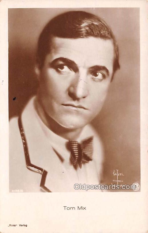 Tom Mix Movie Star Actor Actress Film Star Writing on back | Topics ...