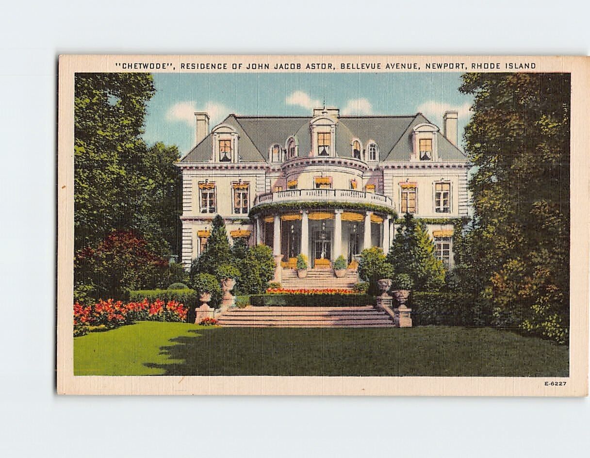 Postcard "Chetwode", Residence Of John Jacob Astor, Newport, Rhode ...
