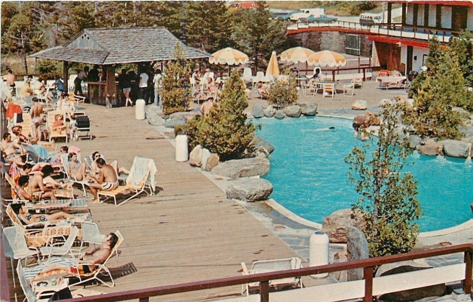 Mt Snow Vermont~Snow Lake Lodge~Heated Outdoor Pool~1960s Postcard ...