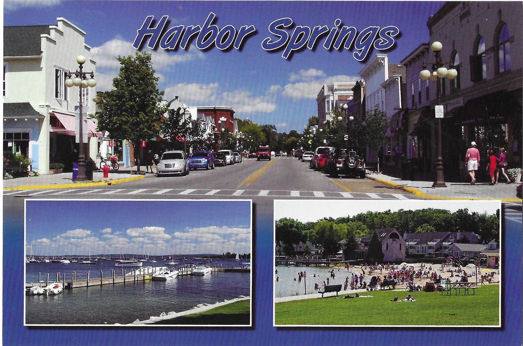 Split View of Harbor Springs Michigan 4 by 6 | United States - Michigan ...