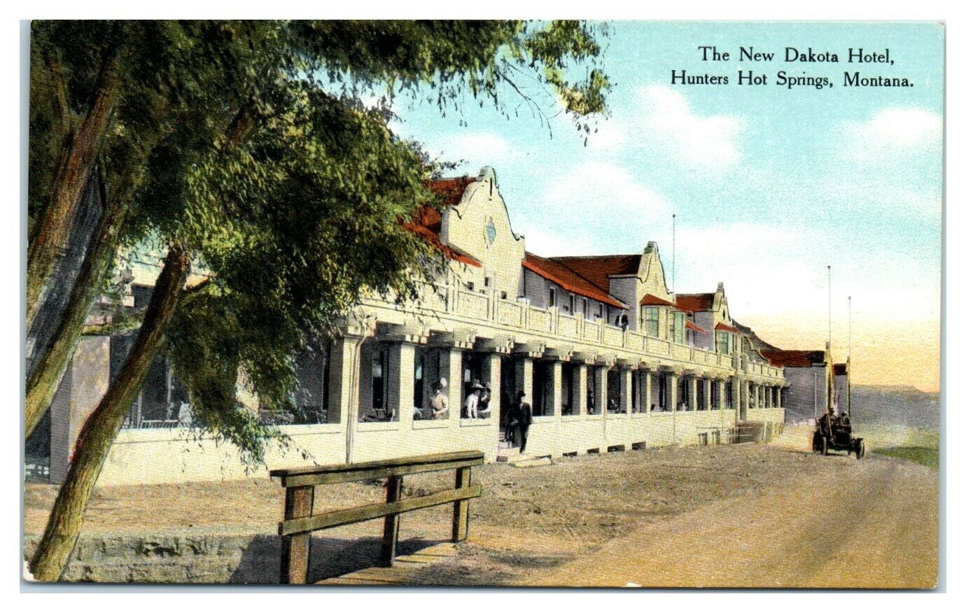 Early 1900s New Dakota Hotel, Hunters Hot Springs, MT Postcard *4W ...