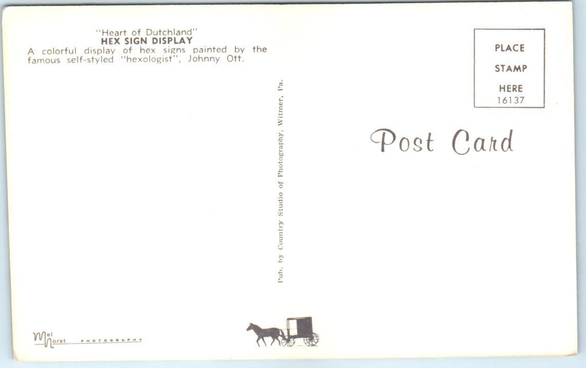 Hex Sign Display Painted by the Famous Self-Styled "Hexologist", Johnny ...