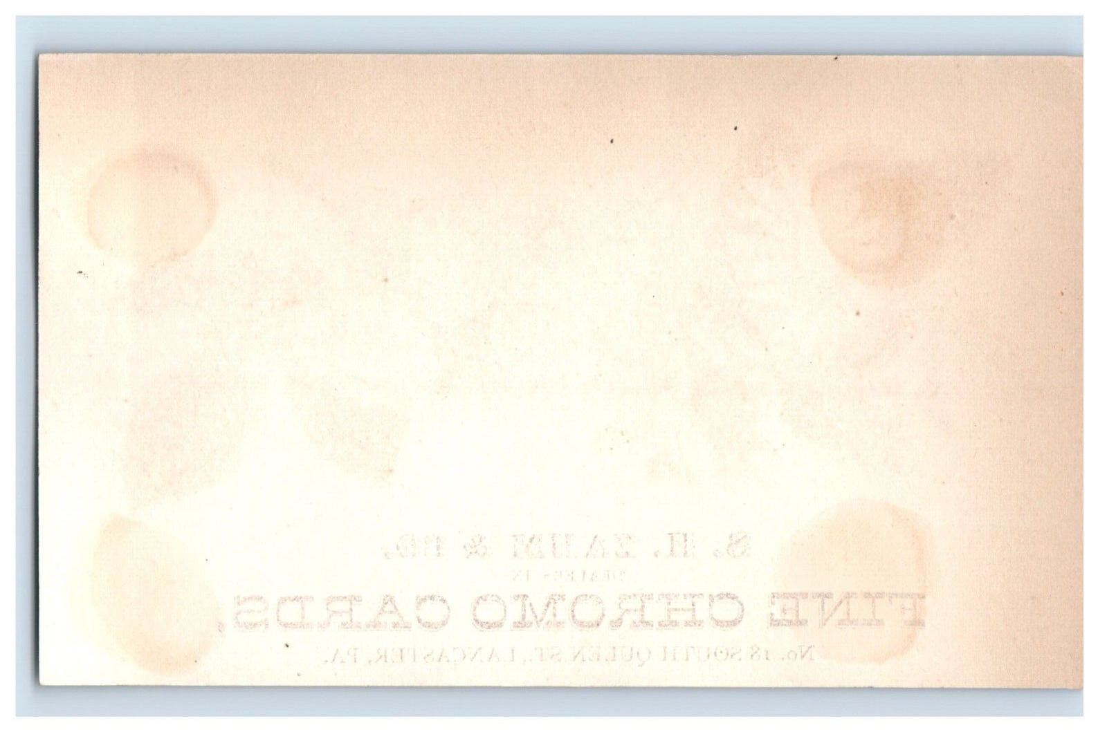 1870s-80s S.H. Zahm & Co. Printer Fine Chromo Cards Set Of 6 F118 ...