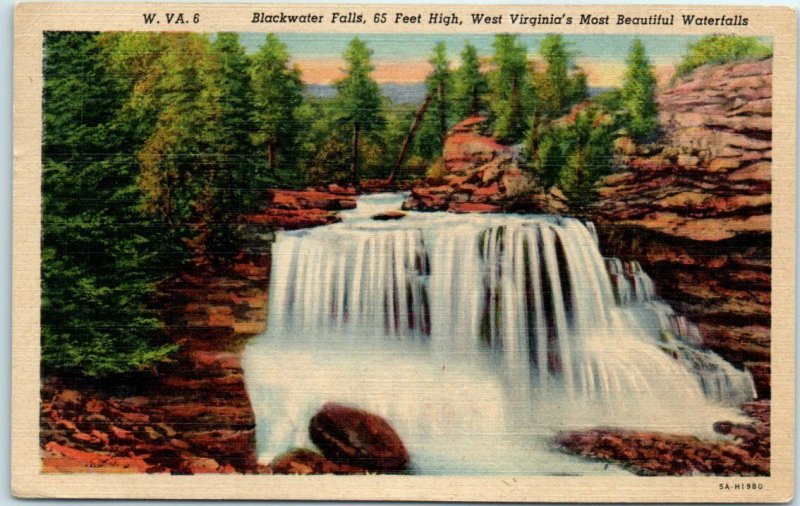 Postcard - Blackwater Falls, Tucker County, West Virginia | United ... Postcard - Blackwater Falls, Tucker County, West Virginia | United ...