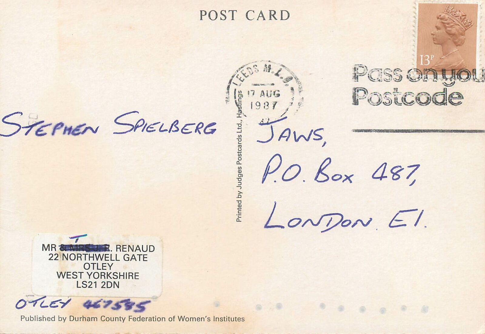 Postcard England Langdon Beck village aspect | Europe - United Kingdom ...