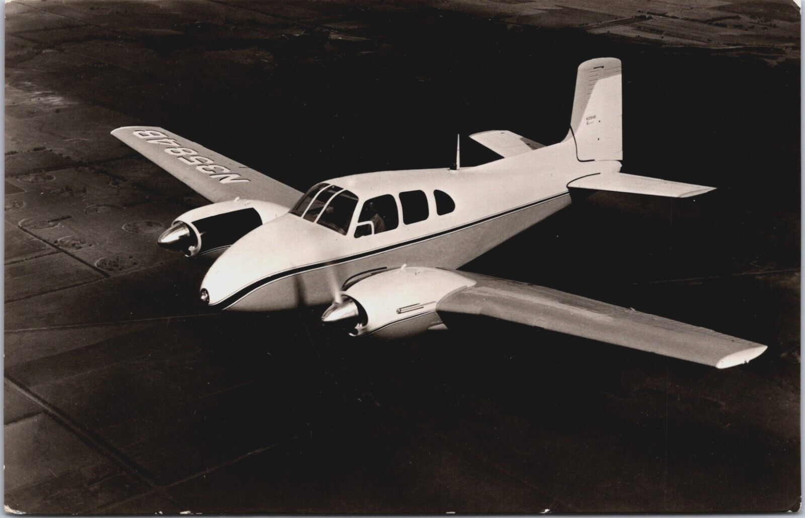Beechcraft Model C50 Twin Bonanza USA Aircraft Vintage RPPC C113 ...