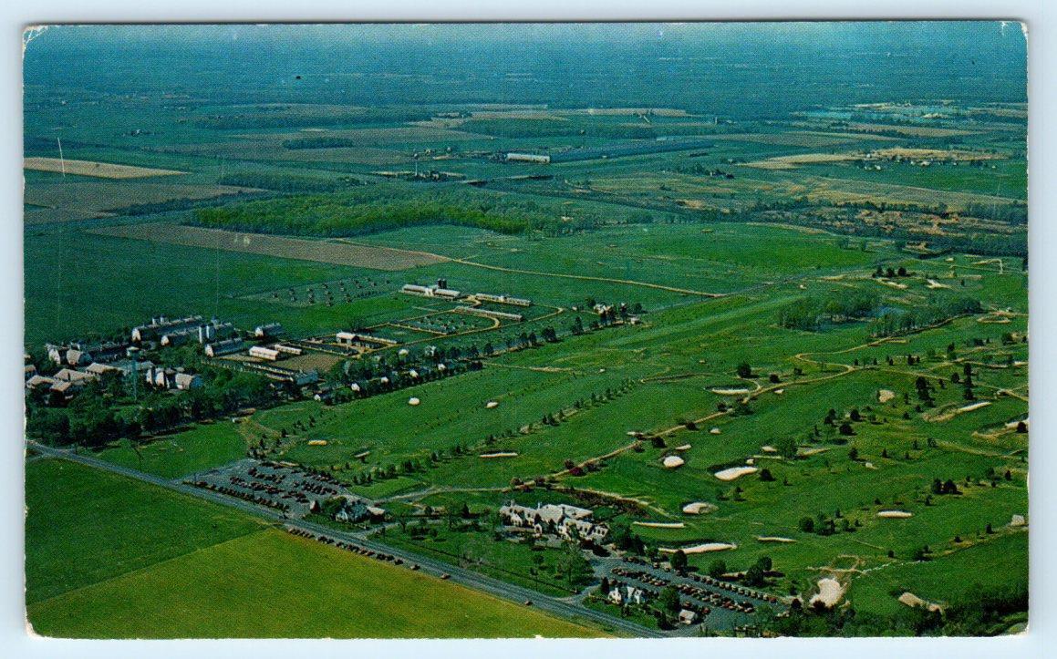 2 Postcards JAMESBURG, New Jersey NJ ~Aerial View FORSGATE FARMS ...